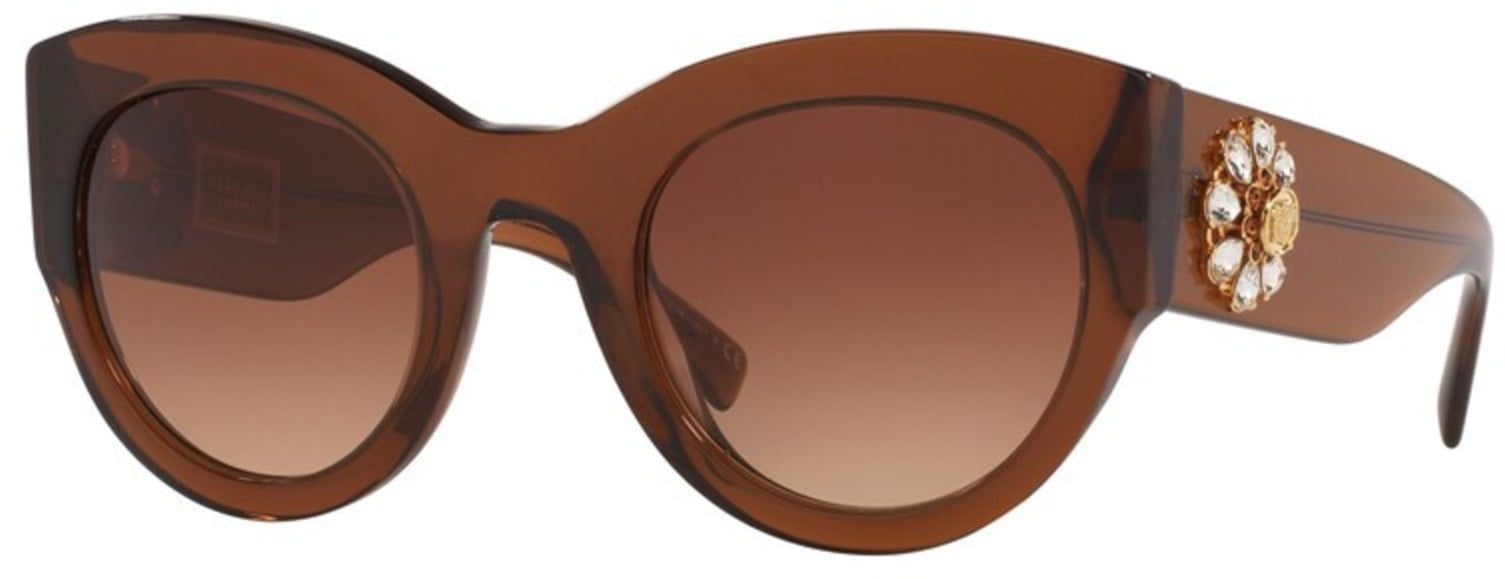 Sunglasses Versace VE 4353 BM 531574 Transparent Brown - Walmart.com