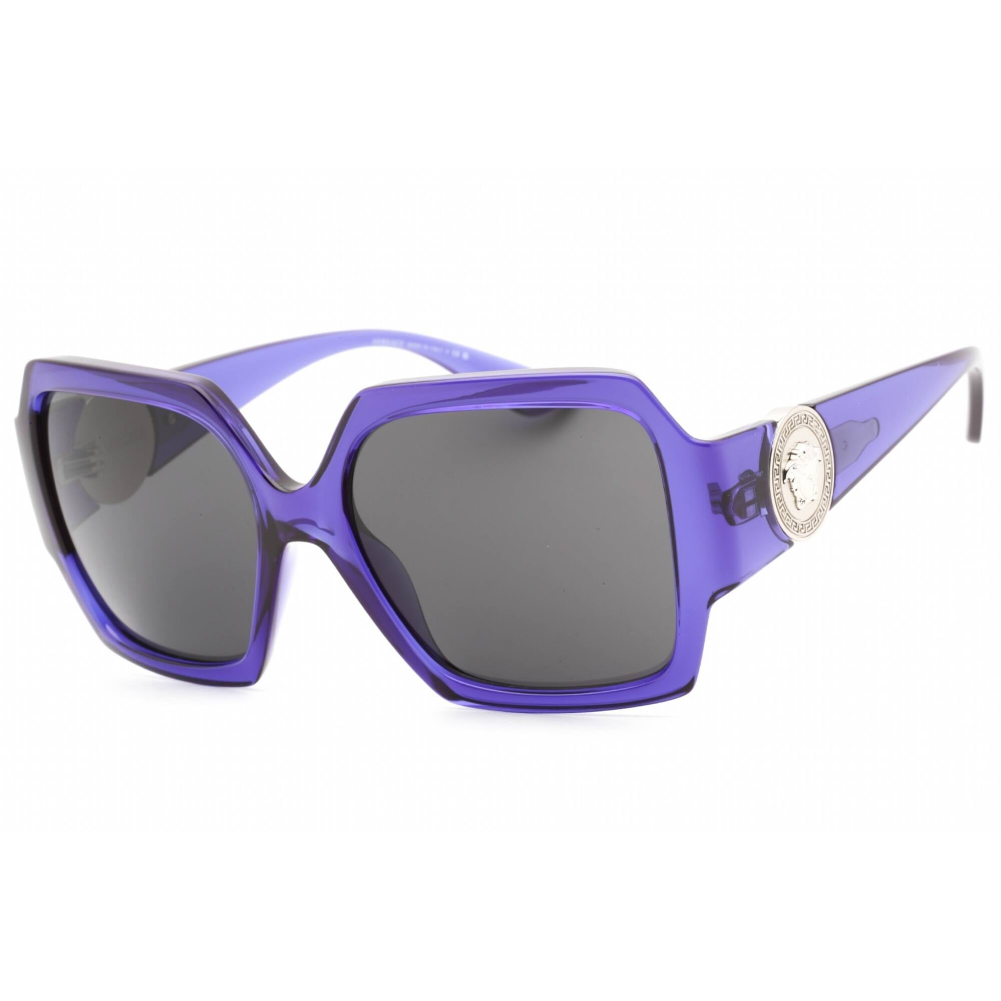 Sunglasses Versace VE 4453 541987 Transparent Purple Dark Grey ...