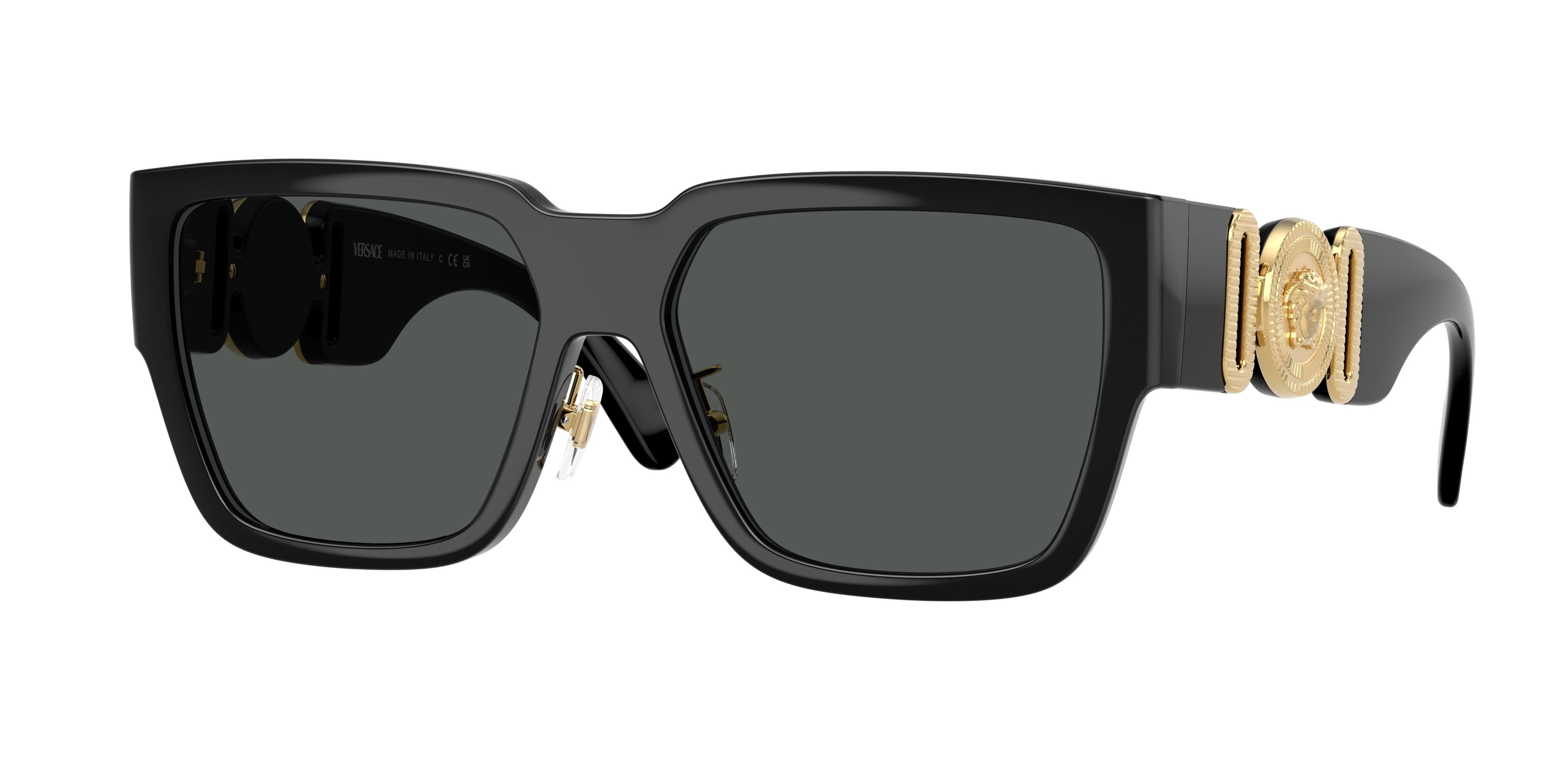 Sunglasses Versace VE 4483 D GB1/87 Black Dark Grey - Walmart.com