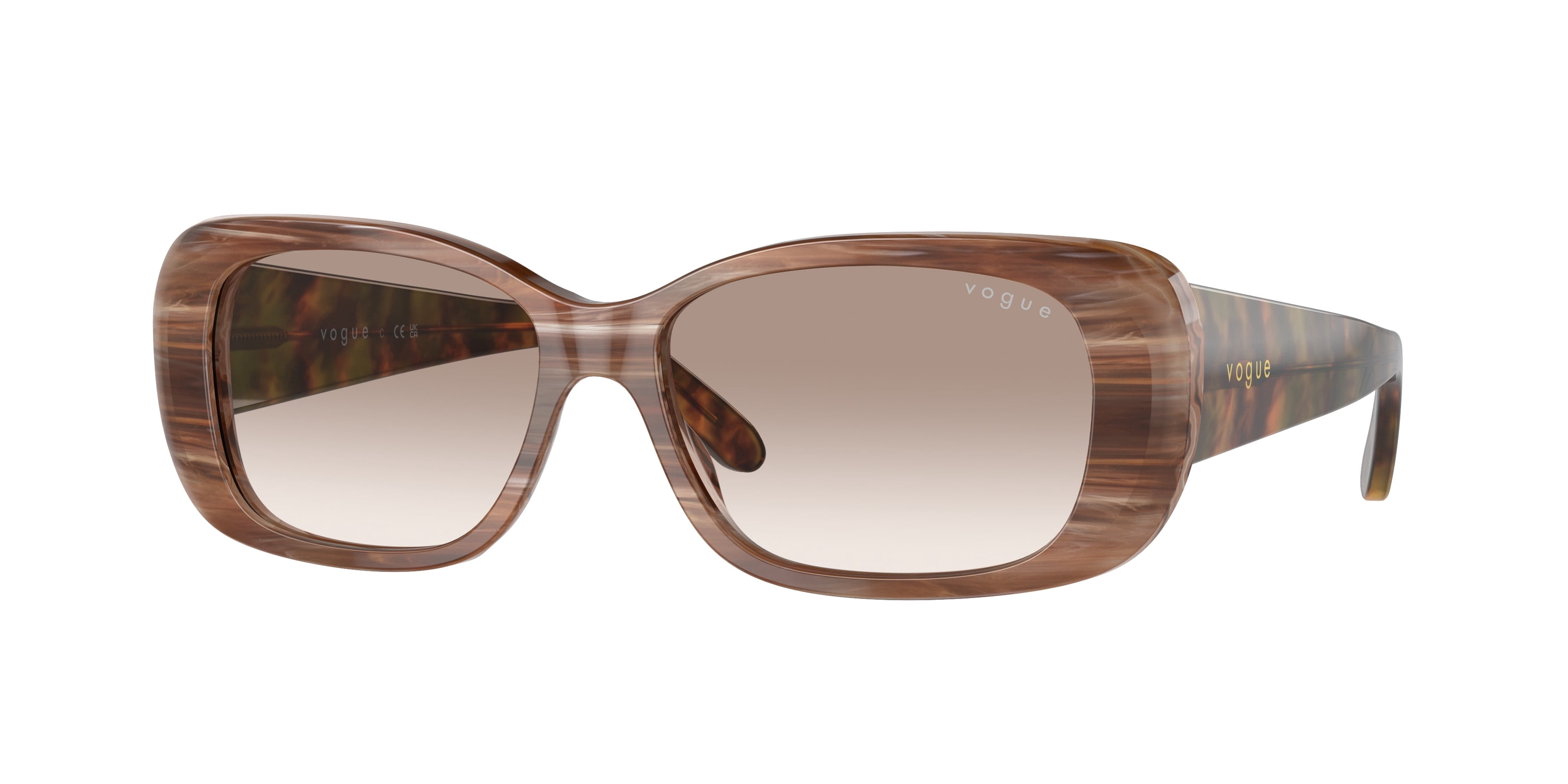 Sunglasses Vogue VO 2606 S 307113 Brown Horn Clear Gradient Brow ...