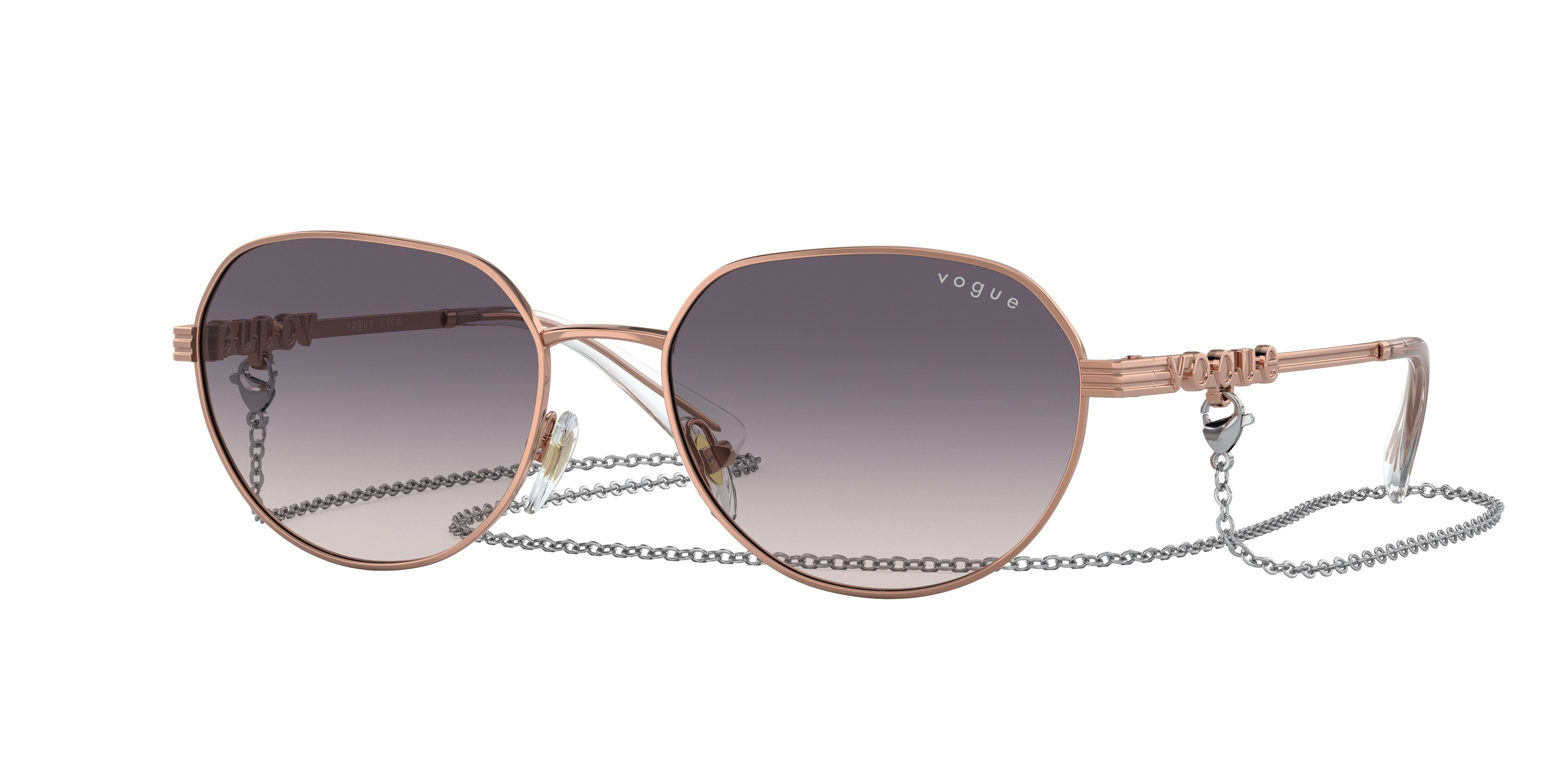 Sunglasses Vogue VO 4254 S 515236 Rose Gold Pink Gradient Dark G ...