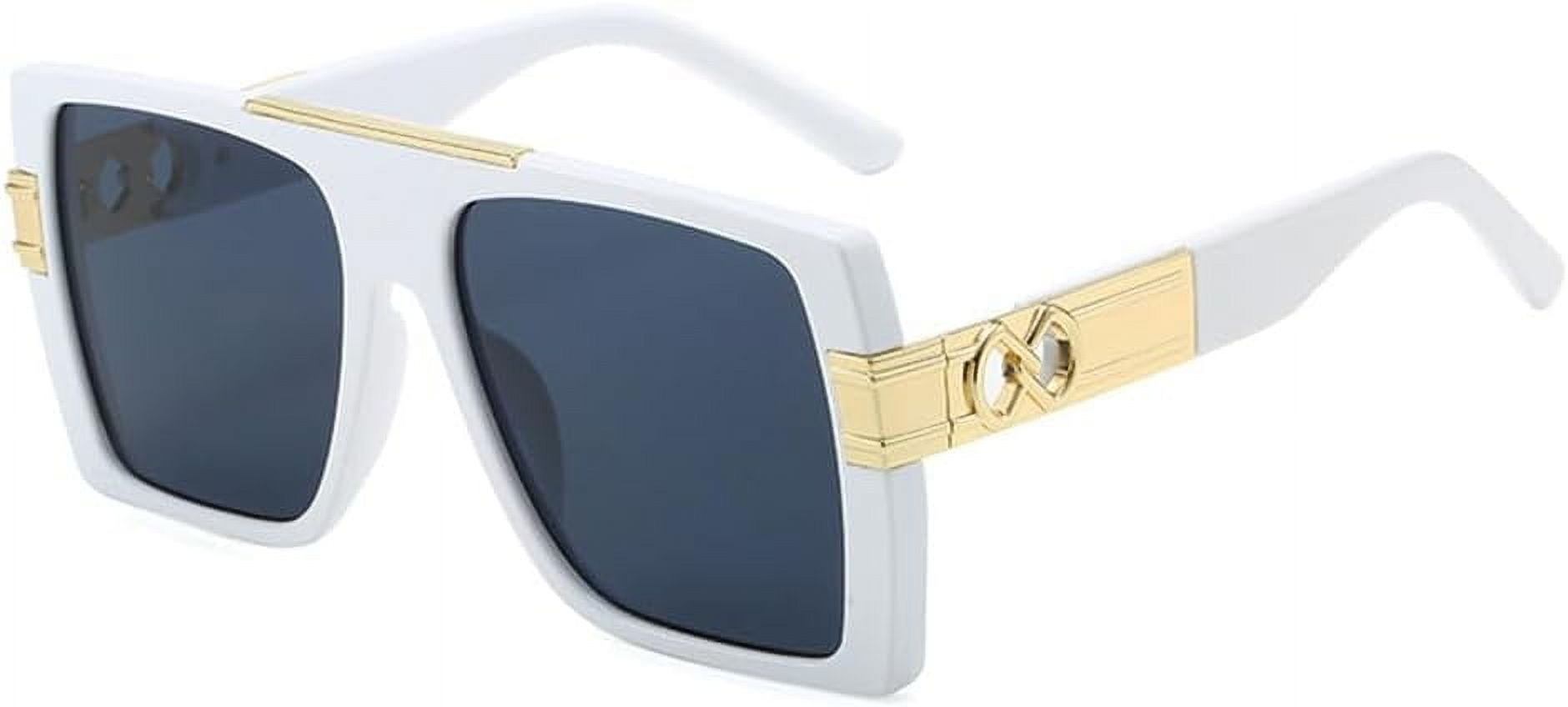 Sunglasses Women Men Gradients Lens PC Golden Frame Versatile Sun ...