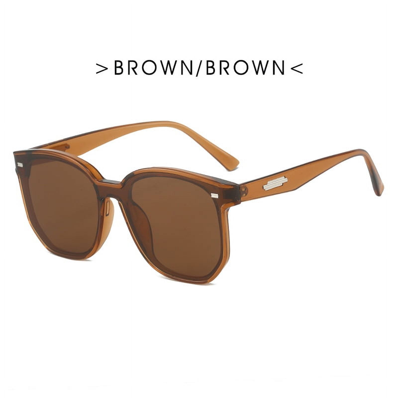 Sunglasses, folding lenses, one-piece grid with nails Jujube Red ...