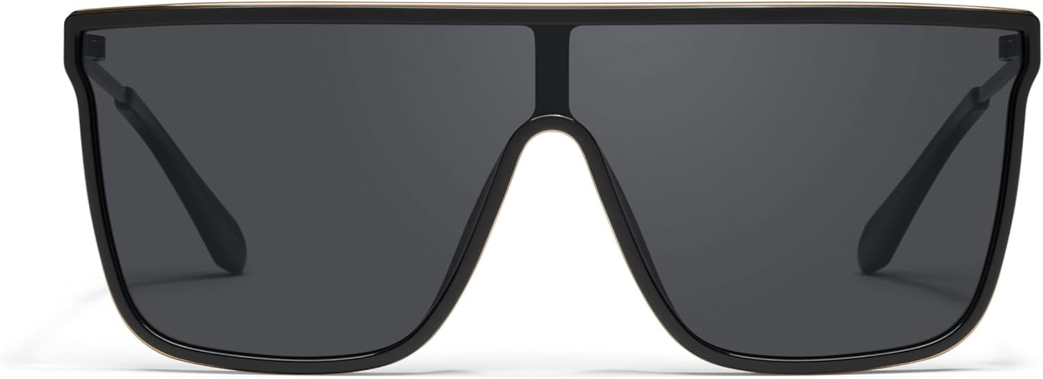 - Sunglasses for Men & Women, Medium Shield Shades, UV Protected Lenses ...