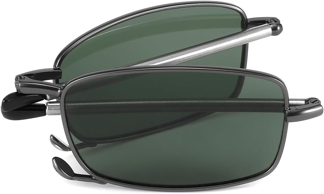 Sunglasses for Men Women Polarized Folding Sunglasses with Case Spring ...