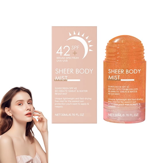 Sunglaze Sheer Setting Mist SPF 50, Sunglaze Sheer Body Stick, Body ...