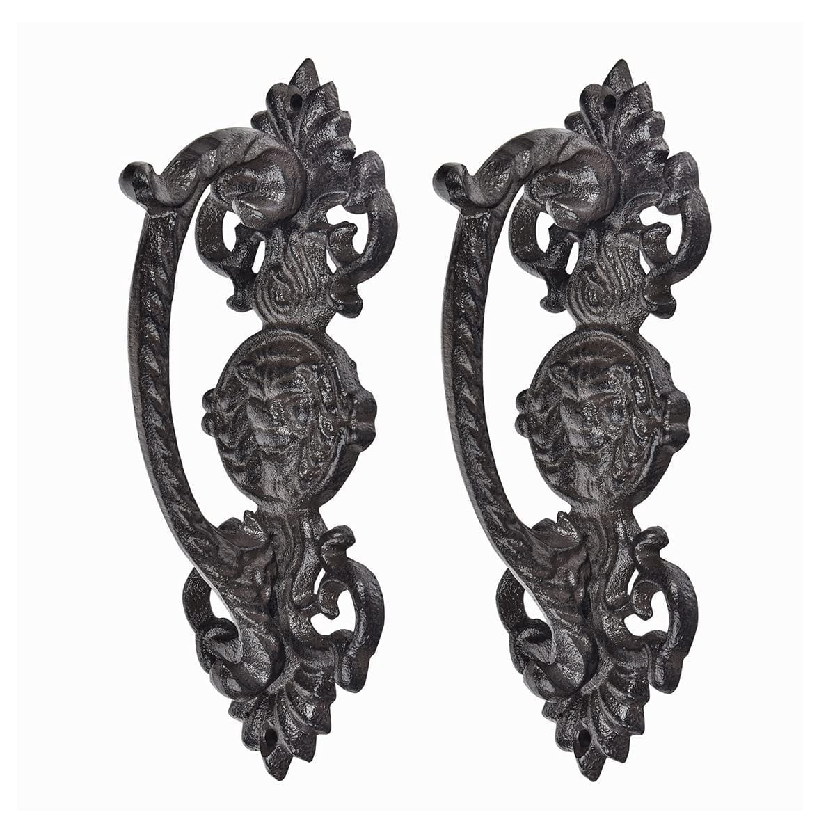 Sungmor 2PC Solid & Sturdy Cast Iron Gate Handles, Heavy Duty 8.7" Long ...