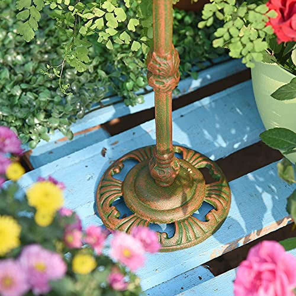 Sungmor Antique Cast Iron Little Bird Bath, Lifelike Dragonfly Design ...