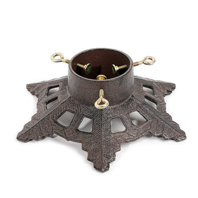 Sungmor Cast Iron Christmas Tree Stand, Vintage Snowflake Pattern ...