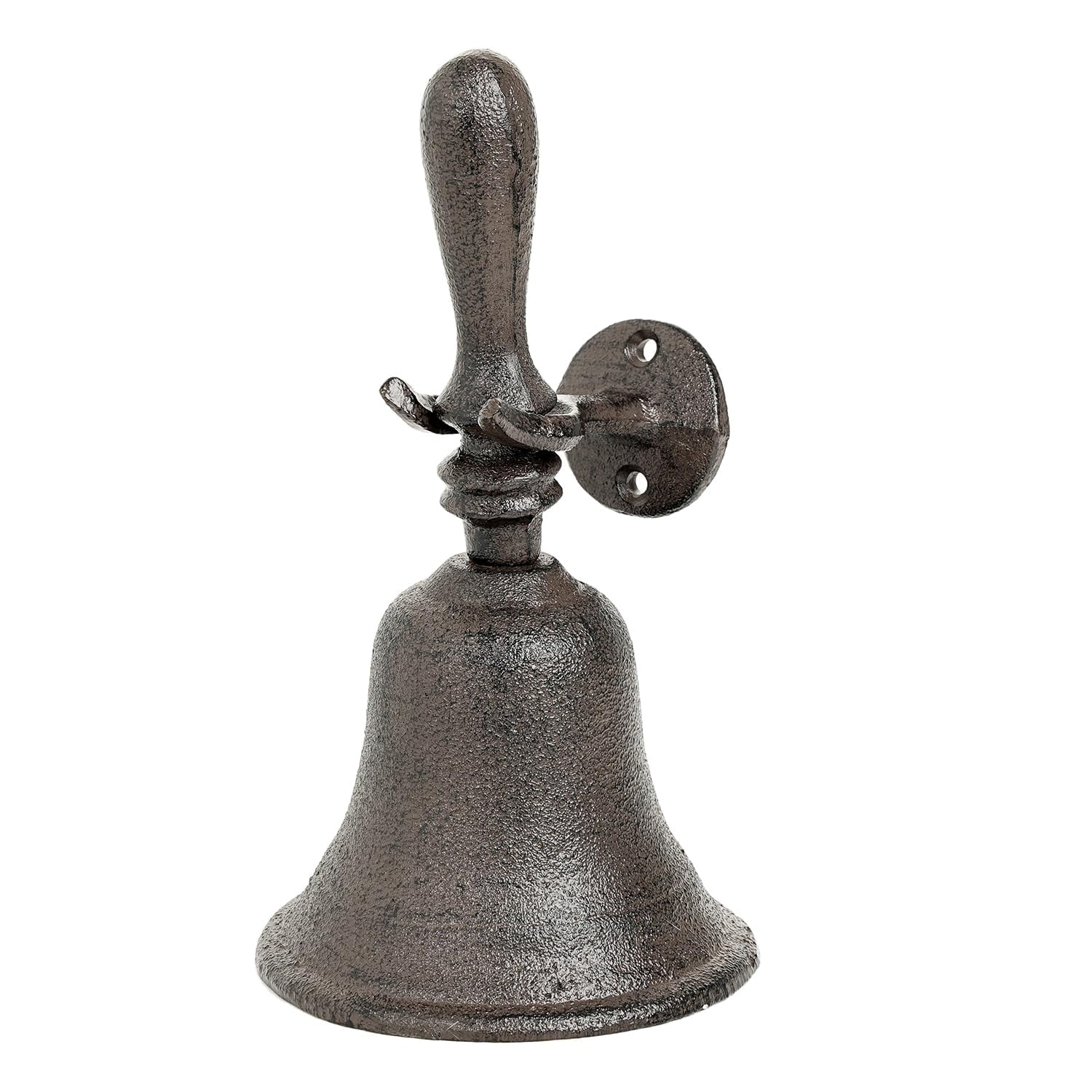 Sungmor Cast Iron Dinner Bell, Rustic Hand Held Bell, Decorative ...