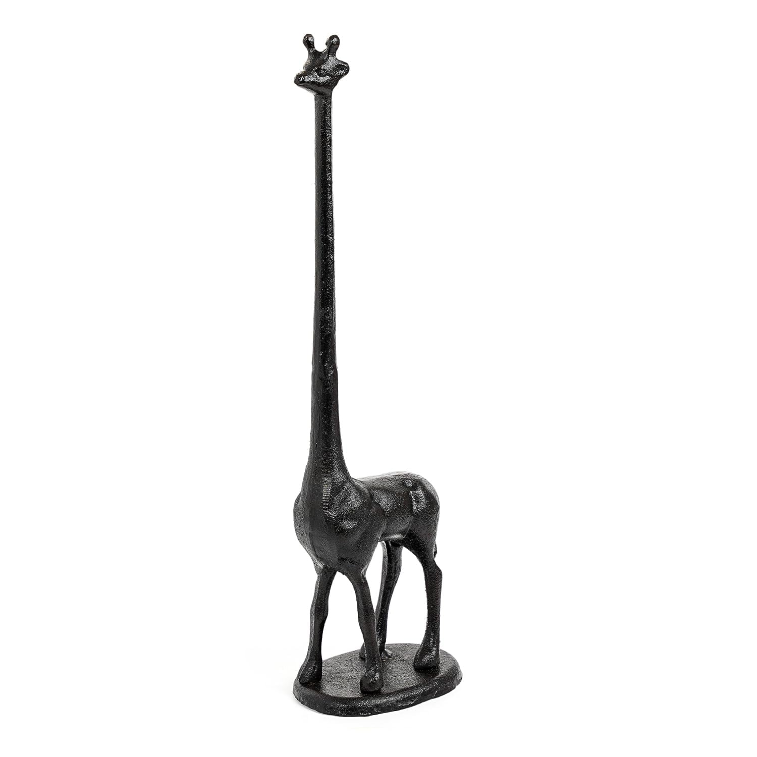 Sungmor Cast Iron Giraffe Paper Towel Holder, Updated Duty Solid Base, Free Standing Bathroom ...