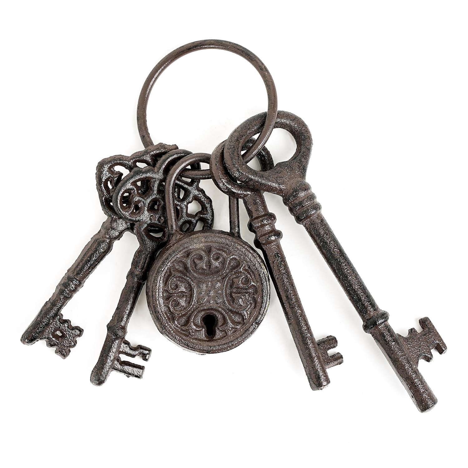 Sungmor Cast Iron Skeleton Keys, Old Fashioned Pirate Treasure Chest ...