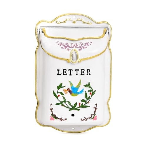 Sungmor Cast Iron Wall Mount Mailbox, Country Style Post Box for ...