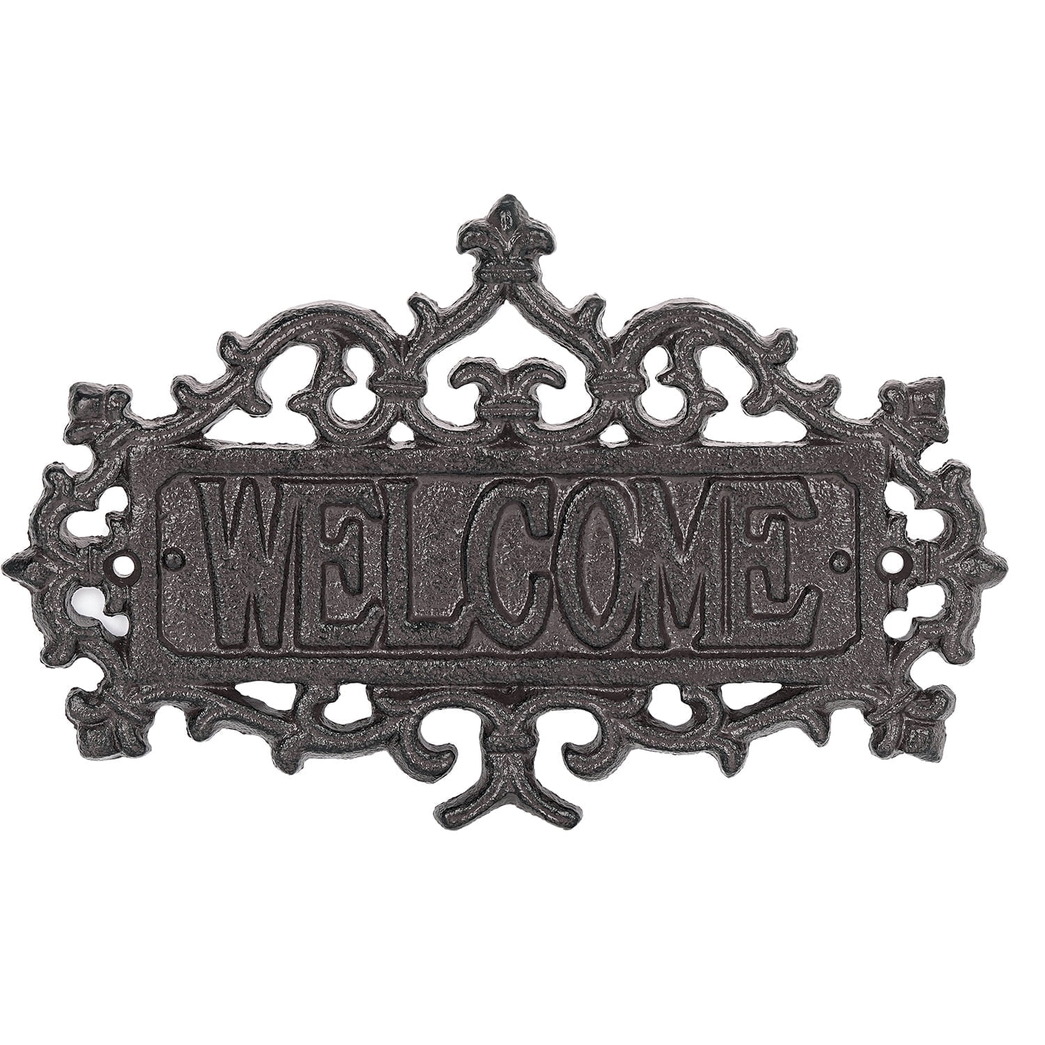 Sungmor Cast Iron Welcome Sign, Vintage Style Decorative Wall Plaque ...