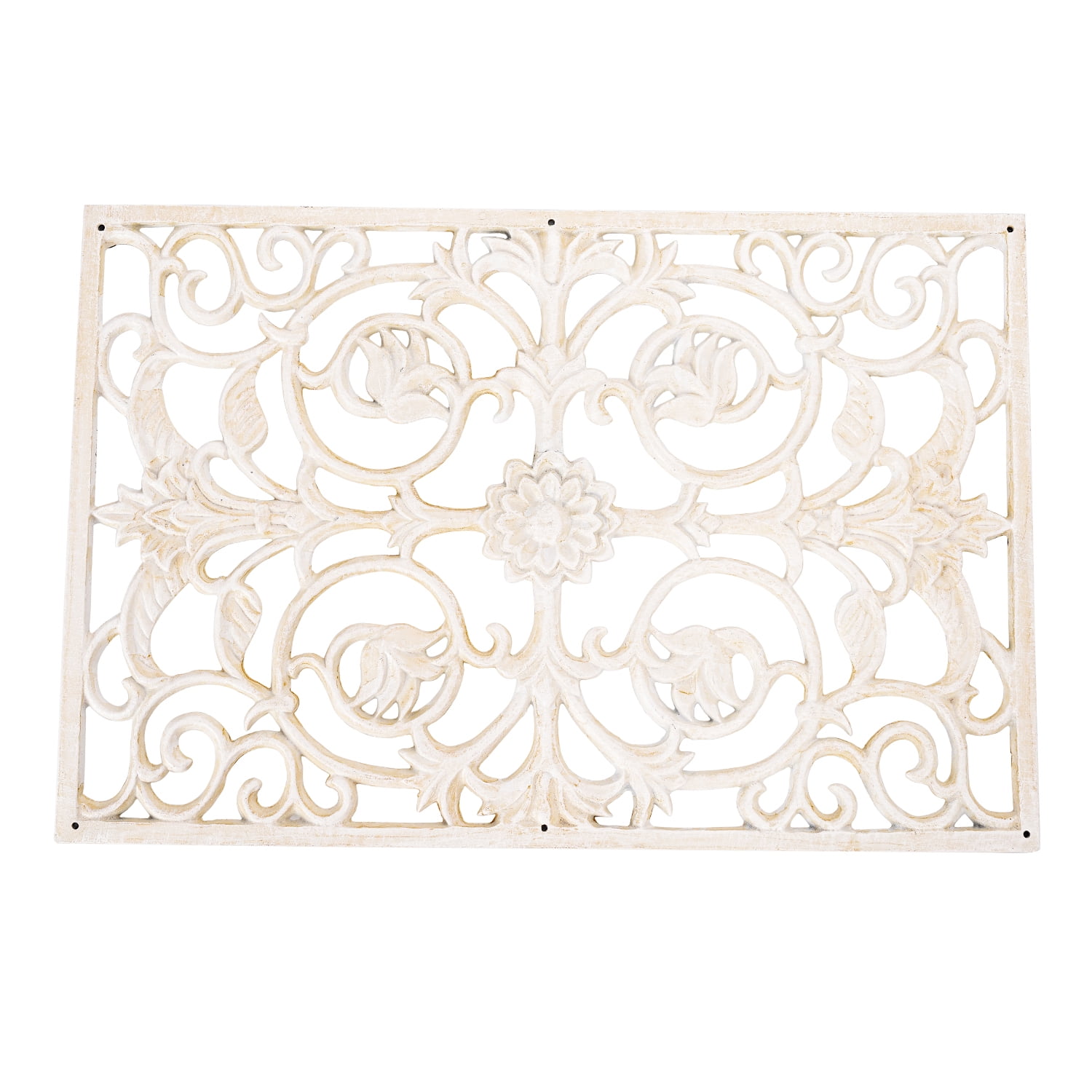 Sungmor Decorative Cast Iron Doormat, Heavy Duty Outdoor Entry Mat with ...