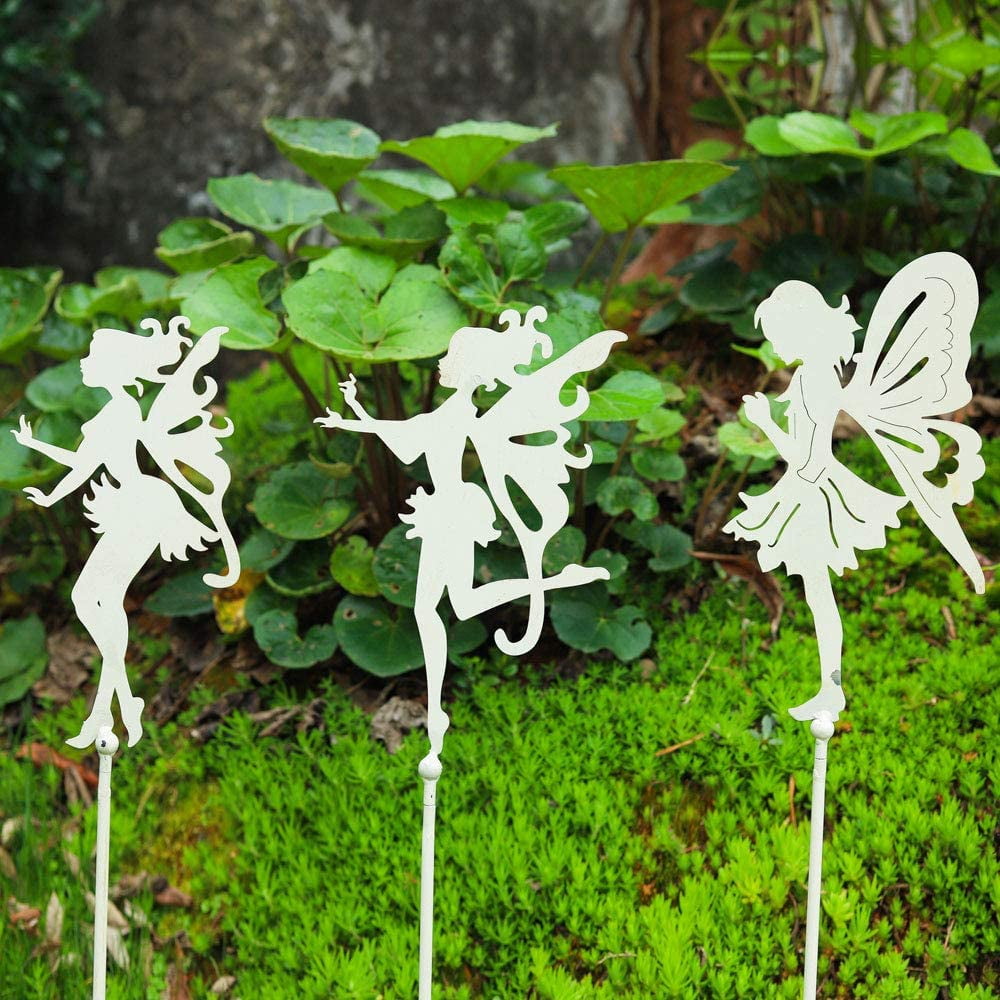 Sungmor Decorative Garden Stakes, Metal Fairy Stick Ornaments, Indoor ...