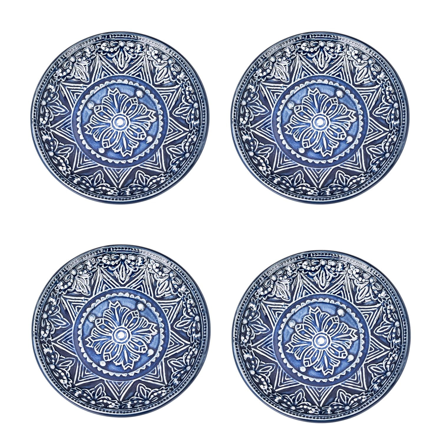 Sungmor Embossed Stoneware Fine Dining Dinnerware, Antique Baroque ...