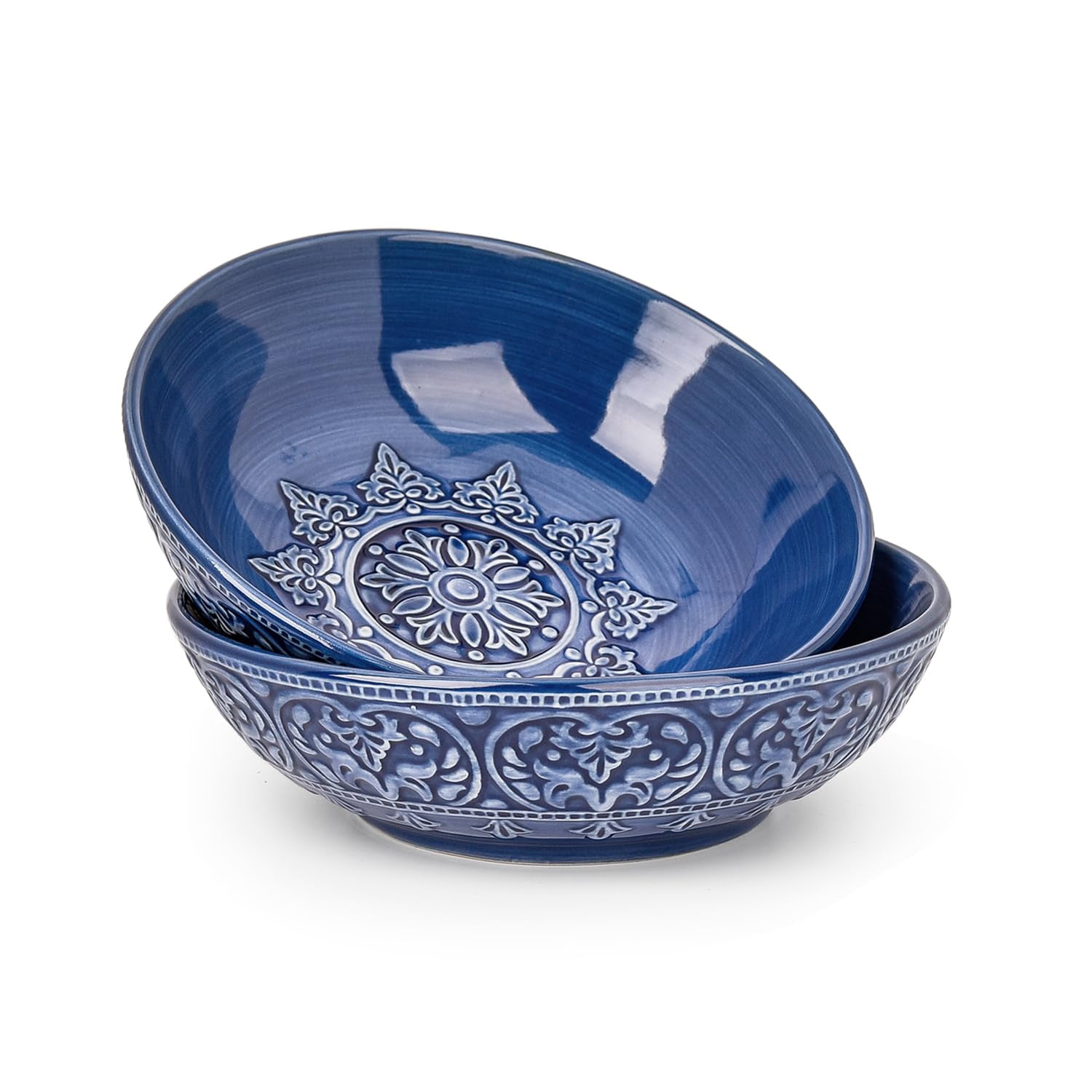 Sungmor Embossed Stoneware Fine Dining Dinnerware, Antique Baroque ...