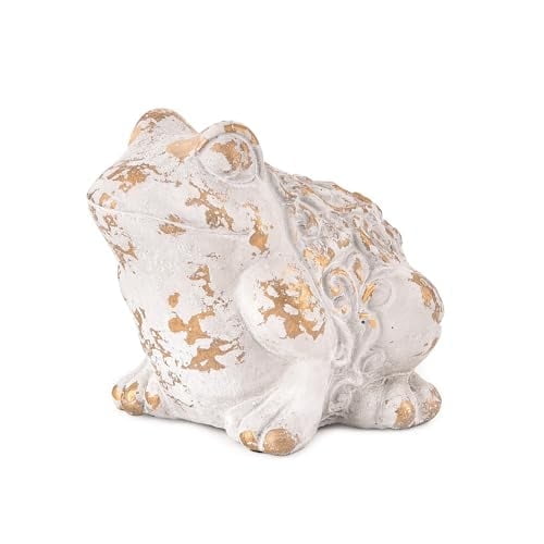 Sungmor Frog Figurine Garden Decor, Cement Frog Statue for Patio Yard ...