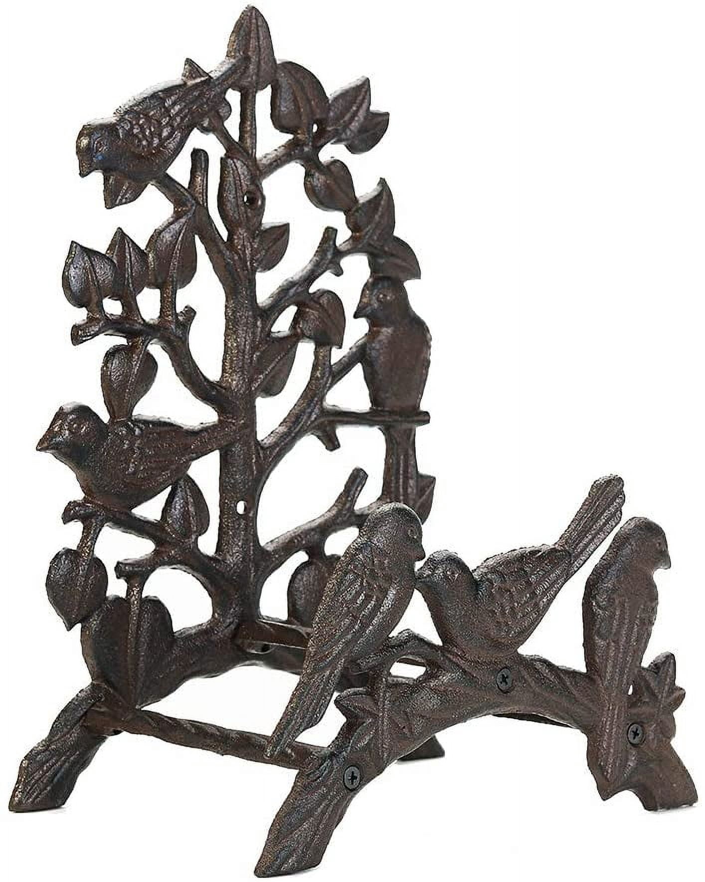 Sungmor Heavy Duty Cast Iron Hose Holder,Garden & Yard Decorative Birds ...