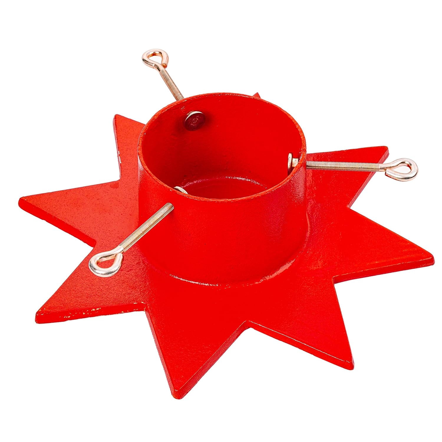 Sungmor Vintage Cast Iron Christmas Tree Stand - Red Octagram Heavy ...