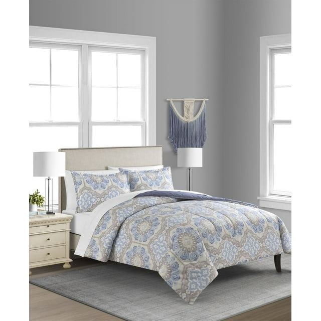 Sunham Sasha 2-Pc. Reversible Medallion Twin Comforter Set - Walmart.com
