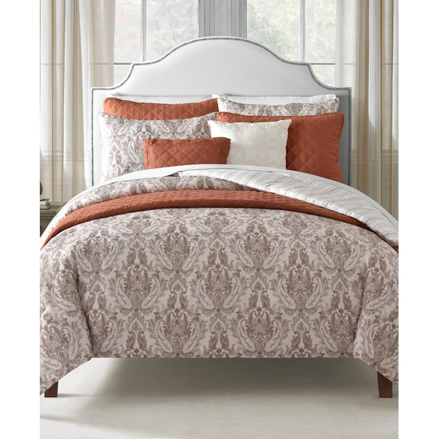 Sunham King Size Williamsburg 8-Pc. Damask Reversible Comforter and ...