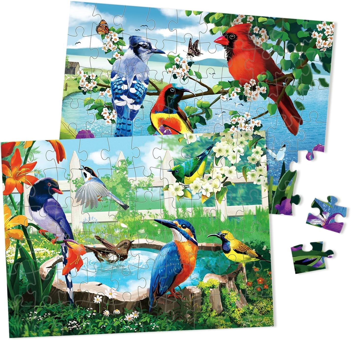 Sunhigh Dementia Puzzles for Elderly, Pack of 2-60 Piece Jigsaw Puzzle ...