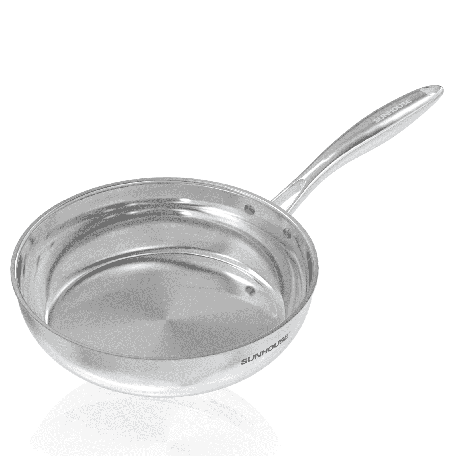 Sunhouse – 10 Inch 18/10 Tri-Ply Stainless Steel Frying Pan (Chef ...