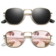 FEISEDY Polarized Women Square Sunglasses Sparkling Composite Shiny Frame B2289 - Walmart.com