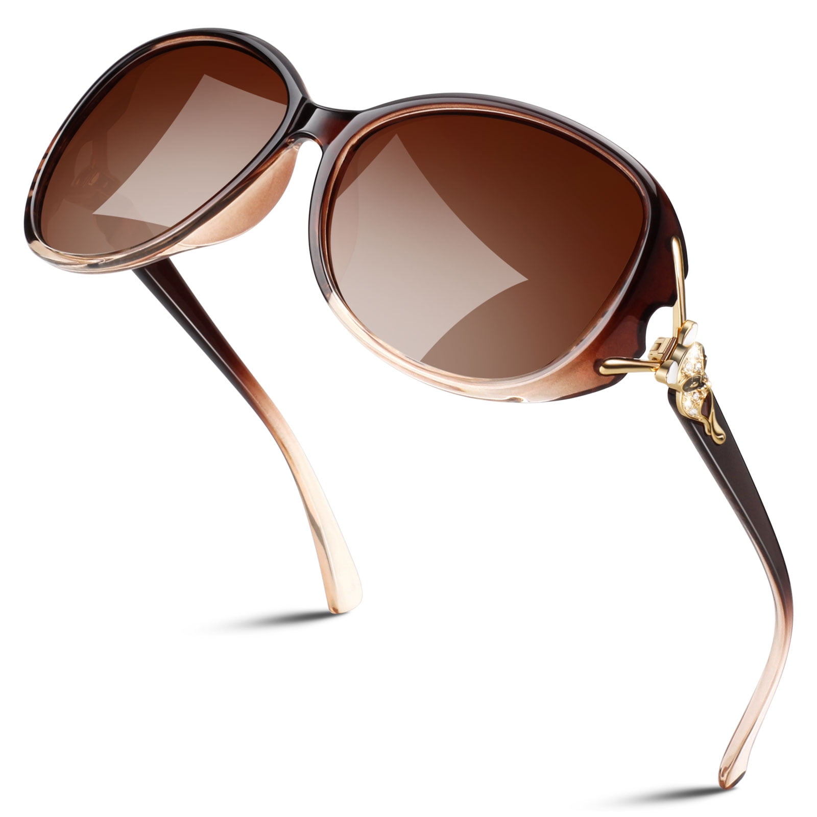 Sunier Retro Oversized Butterfly Polarized Sunglasses for Women ...