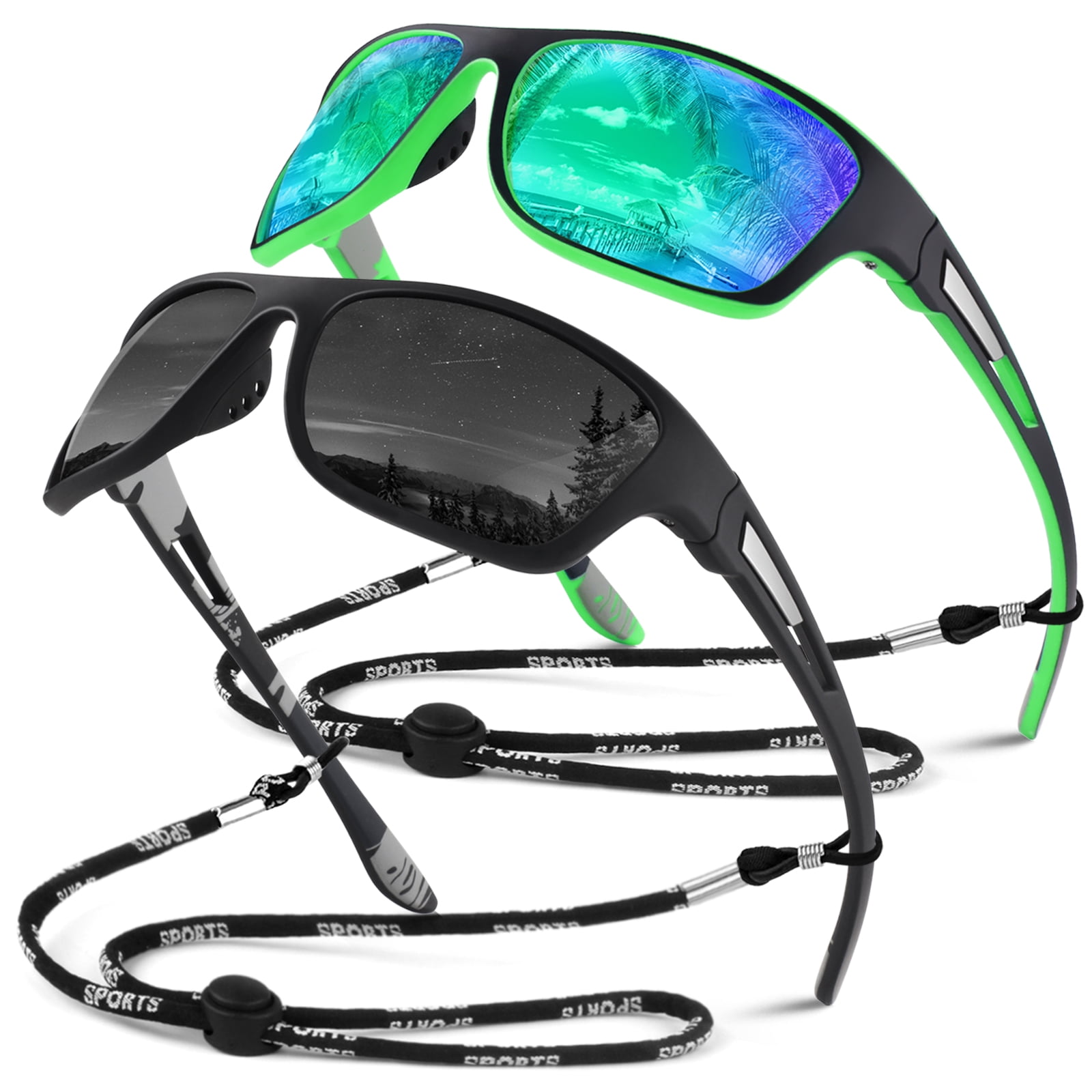 Sunier Sports Polarized Sunglasses, UV400 Protection, Outdoor Cycling ...