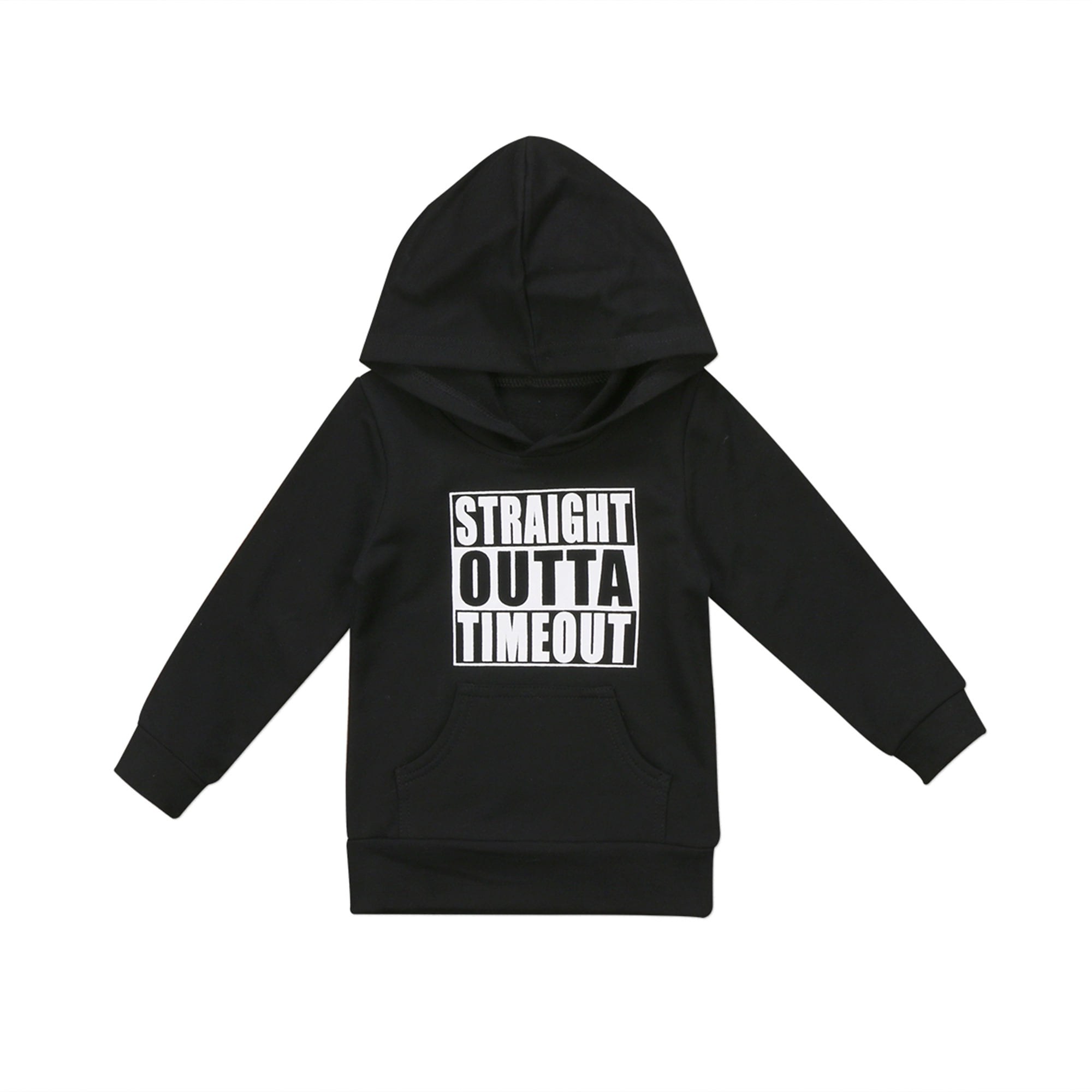 Sunisery Baby Boy Girl STRAIGHT OUTTA TIMEOUT Pattern Hoodie Tops ...