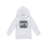Sunisery Baby Boy Girl STRAIGHT OUTTA TIMEOUT Pattern Hoodie Tops ...
