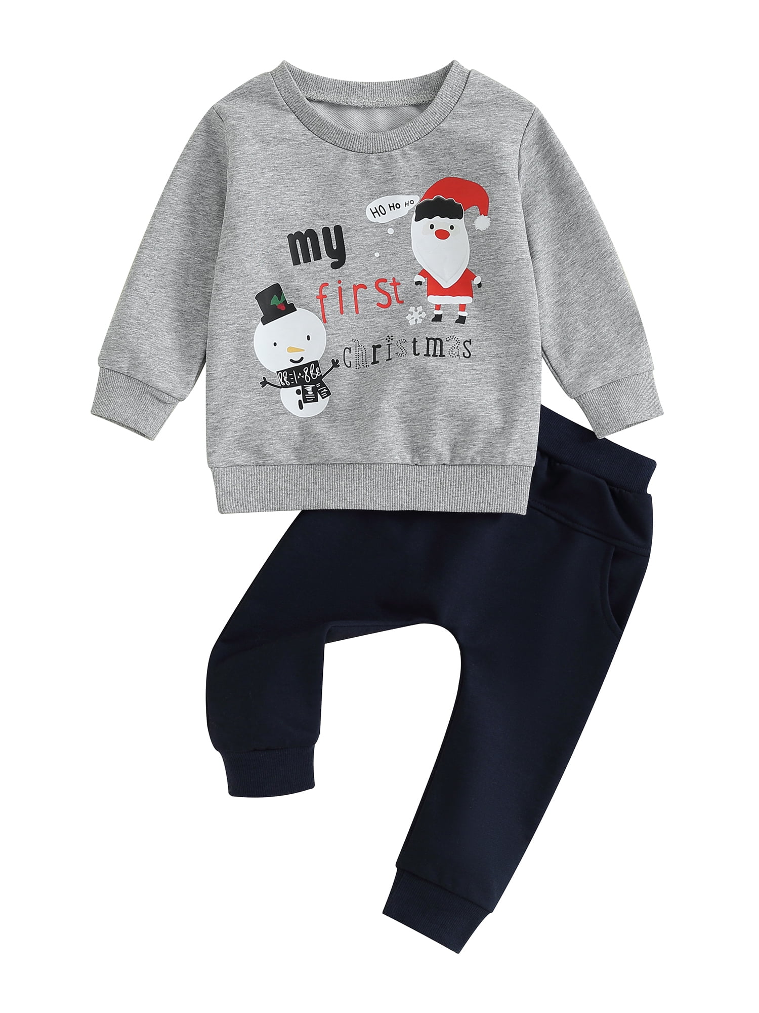 Sunisery Baby Boys Pants Long Sleeve Crew Neck Letter Print Sweatshirt ...