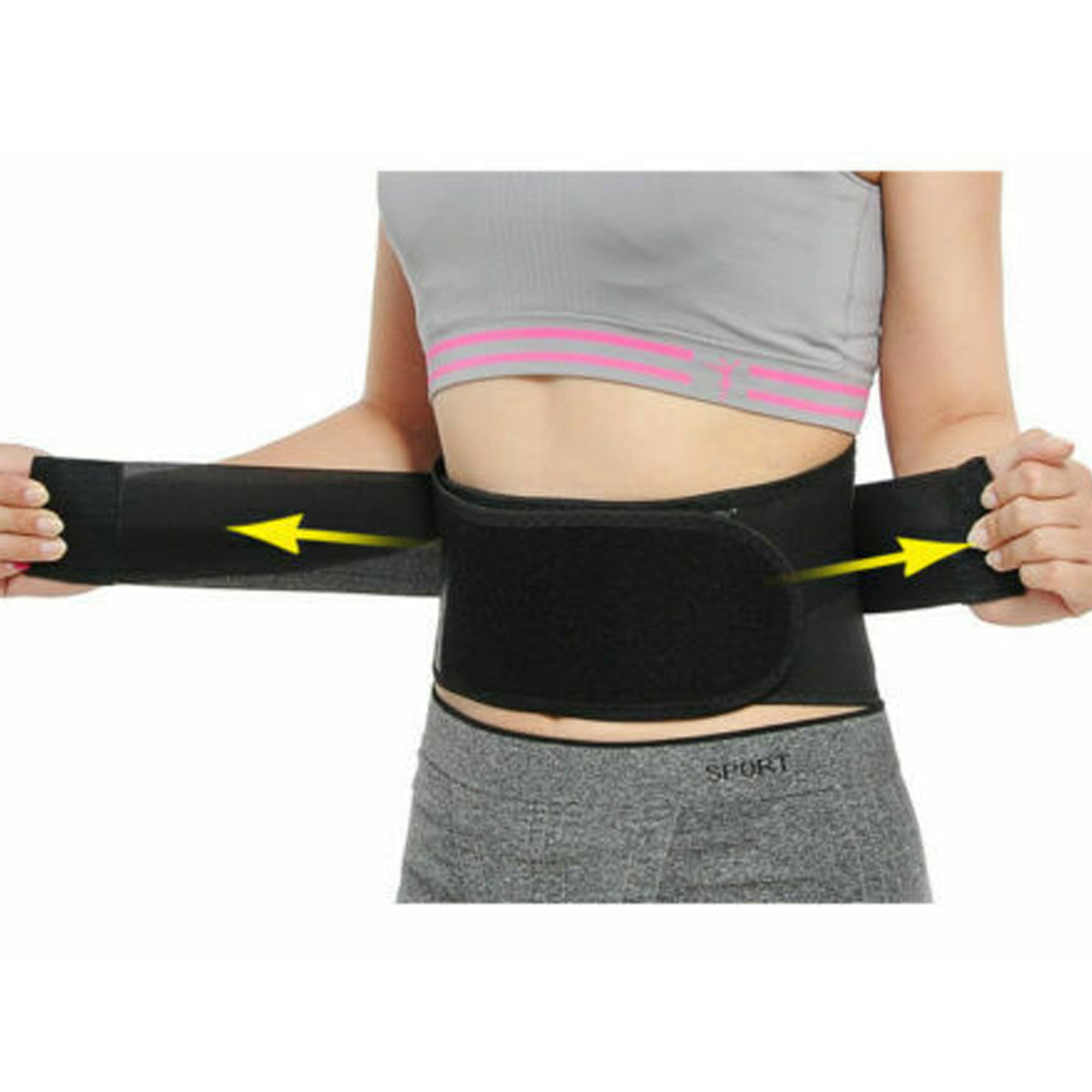 Sunisery Breathable Adjustable Back Support Brace, S - Walmart.com
