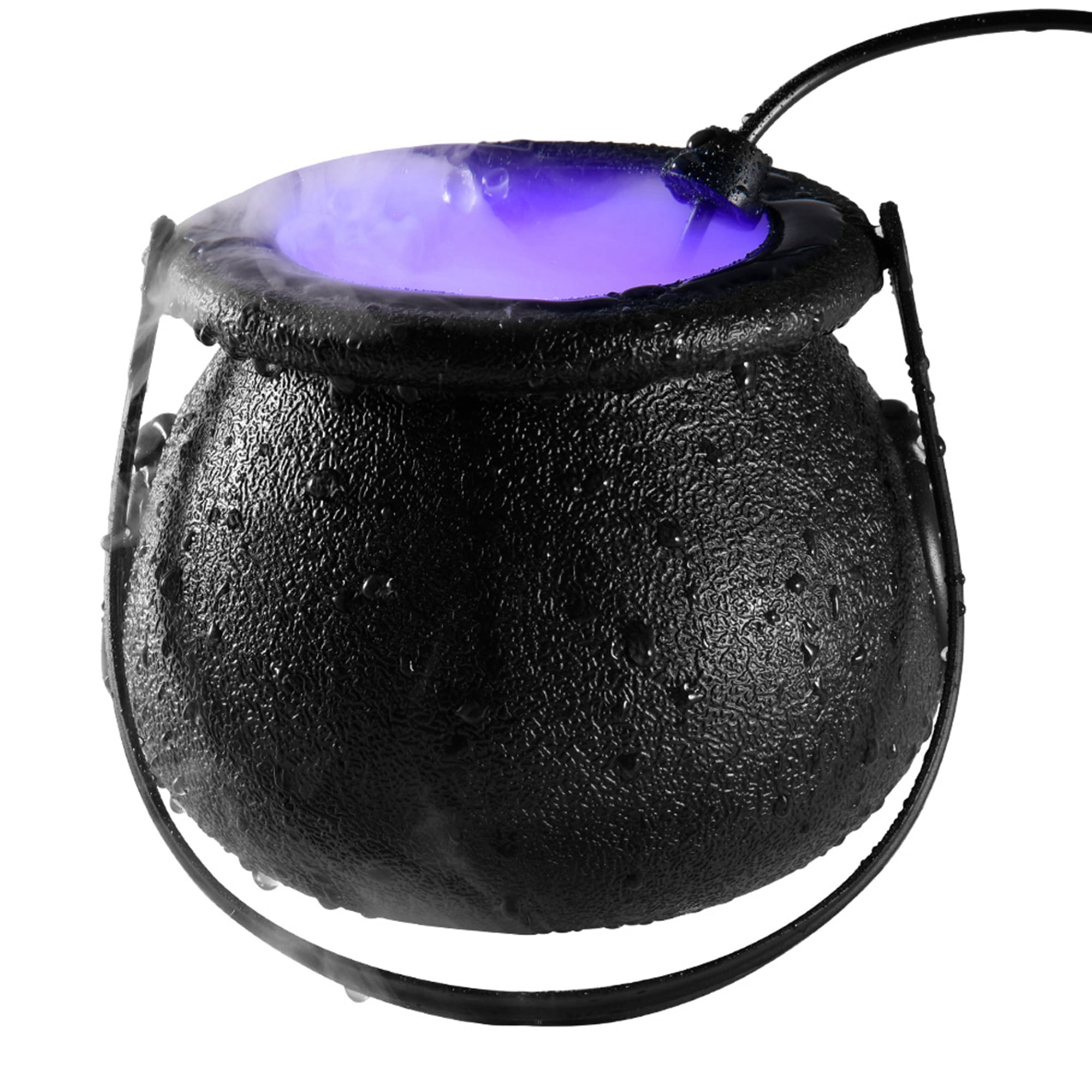 Sunisery Halloween Witch Cauldron Fog Maker 12 LED Lights, Halloween ...