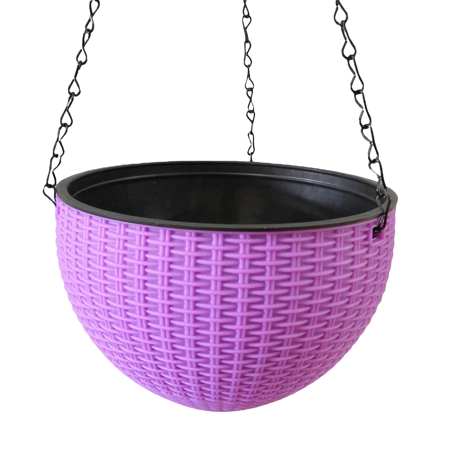 Sunisery Hanging Baskets Flower Pots Artificial Rattan Planter Basket ...