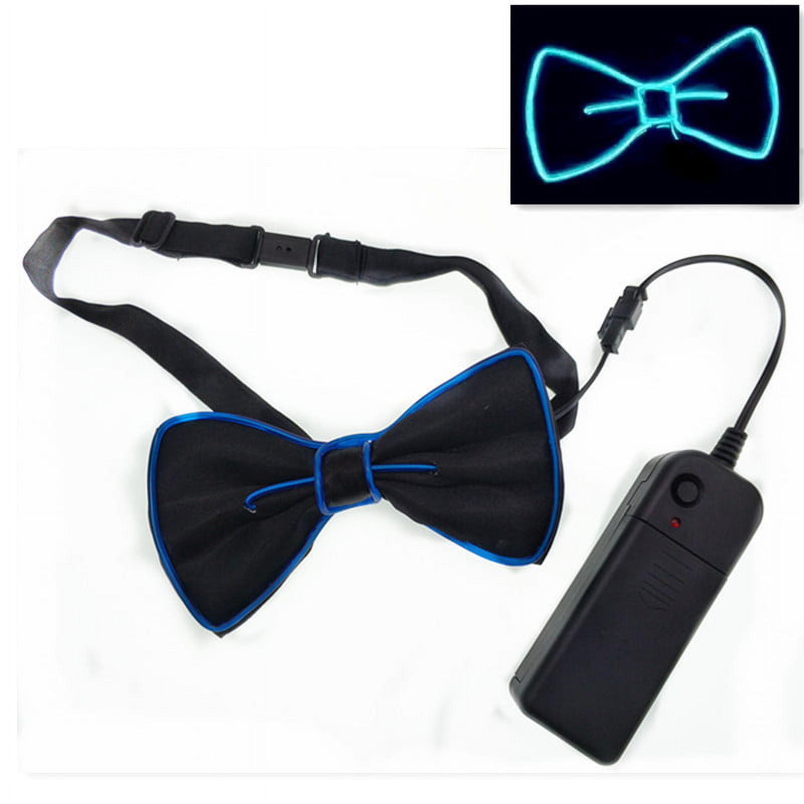 Sunisery Luminous Bow Tie for Men Light up Neon Accessories Funny ...