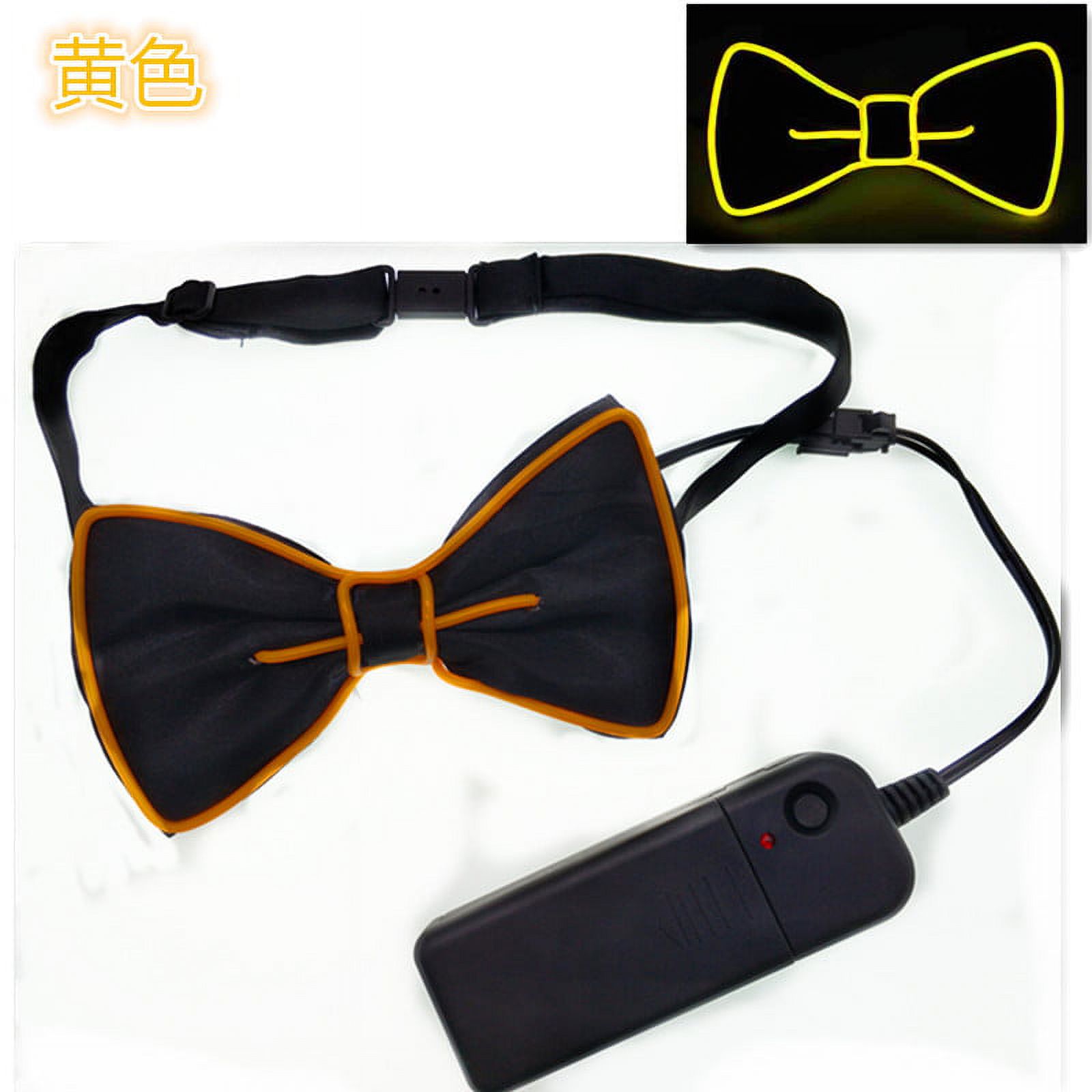 Sunisery Luminous Bow Tie for Men Light up Neon Accessories Funny ...