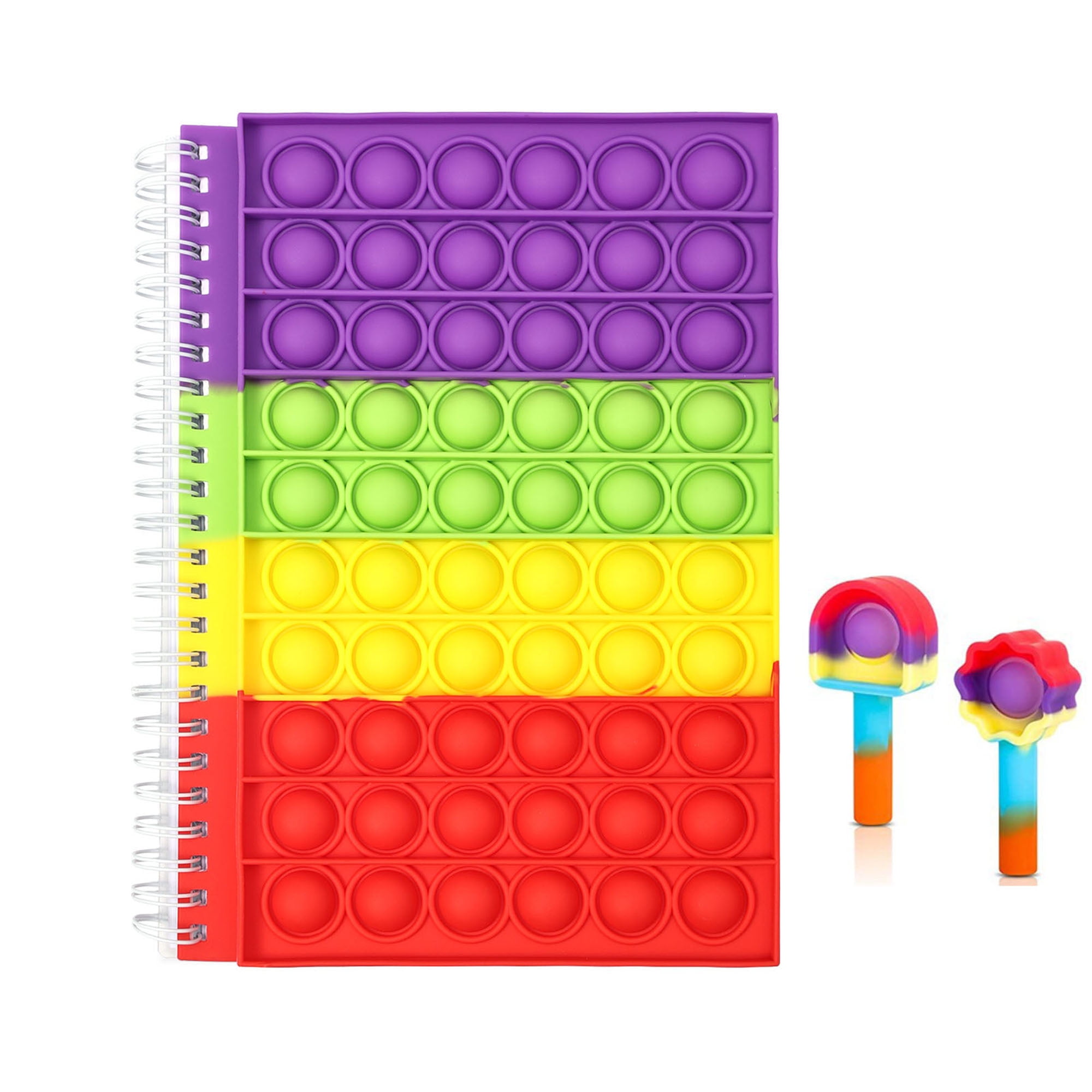 Sunisery Pop Bubble Notebook Fidget Sensory Toy Set, Simple Popper ...
