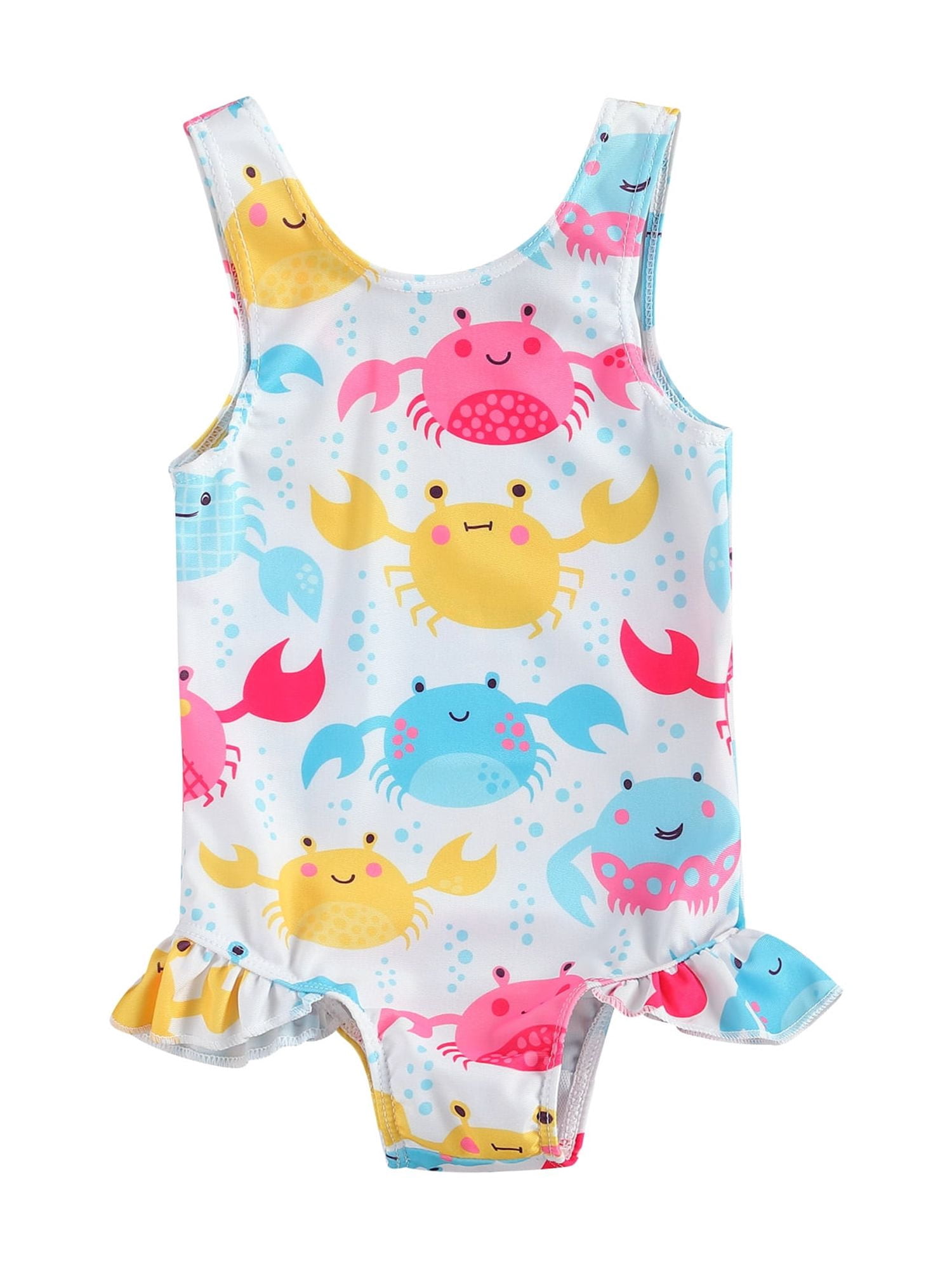 Sunisery Toddler Infant Baby Girls One Piece Swimsuit Cute Crab/Donut ...