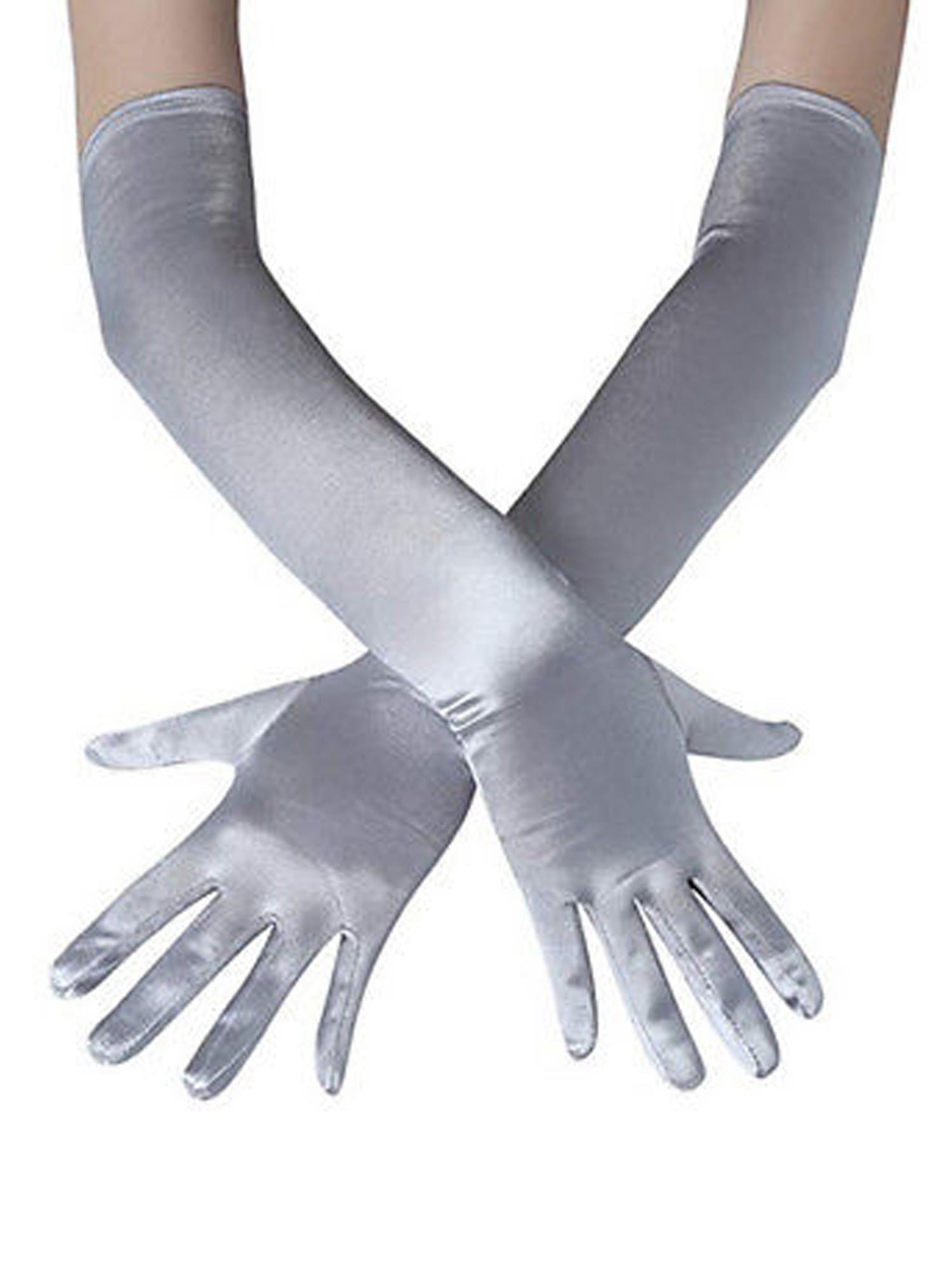 Sunisery Women Long Satin Opera Evening Party Prom Costume Gloves ...