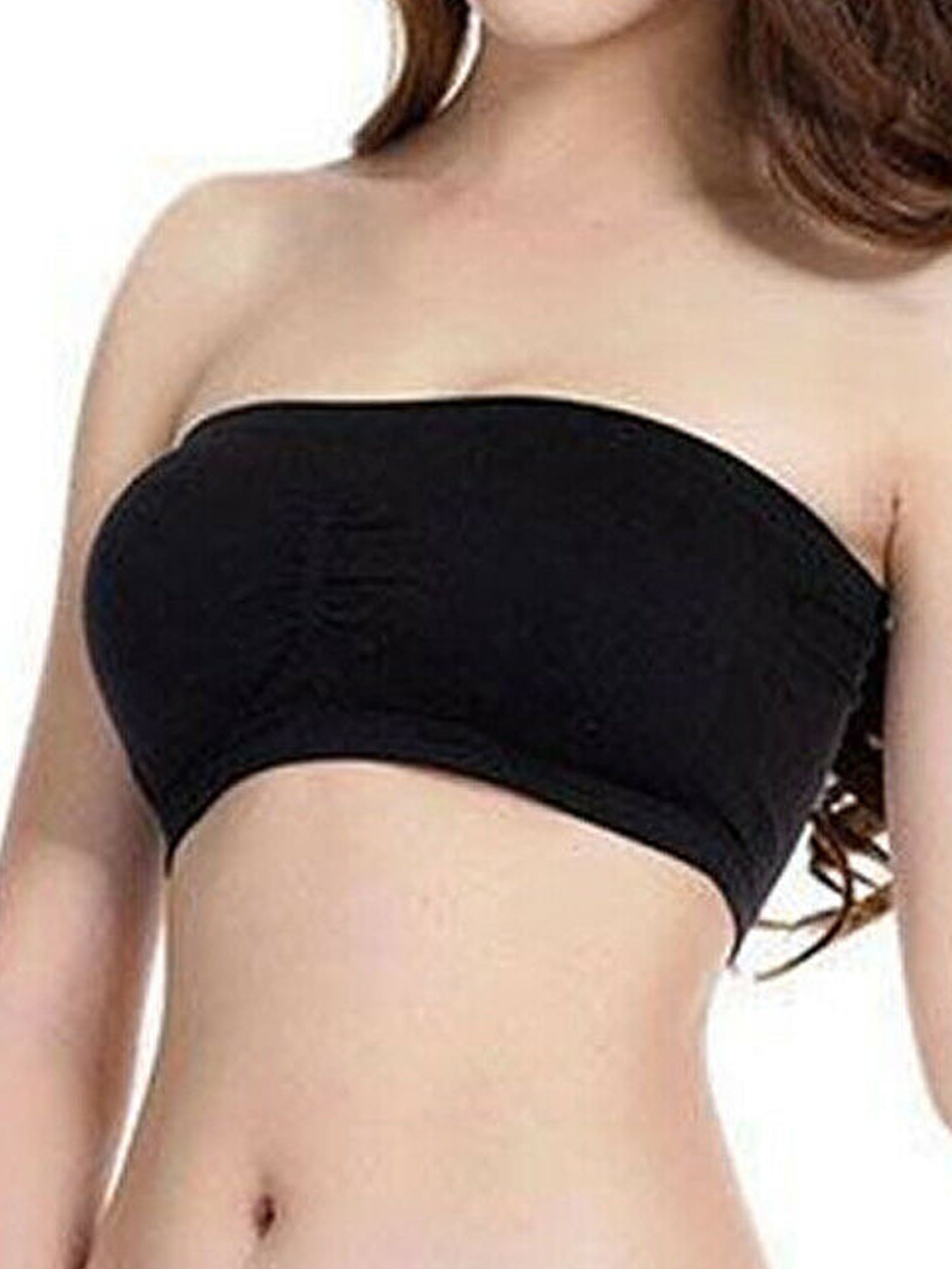 Sunisery Women Seamless Strapless Bandeau Fits Tube Top Sports Bra