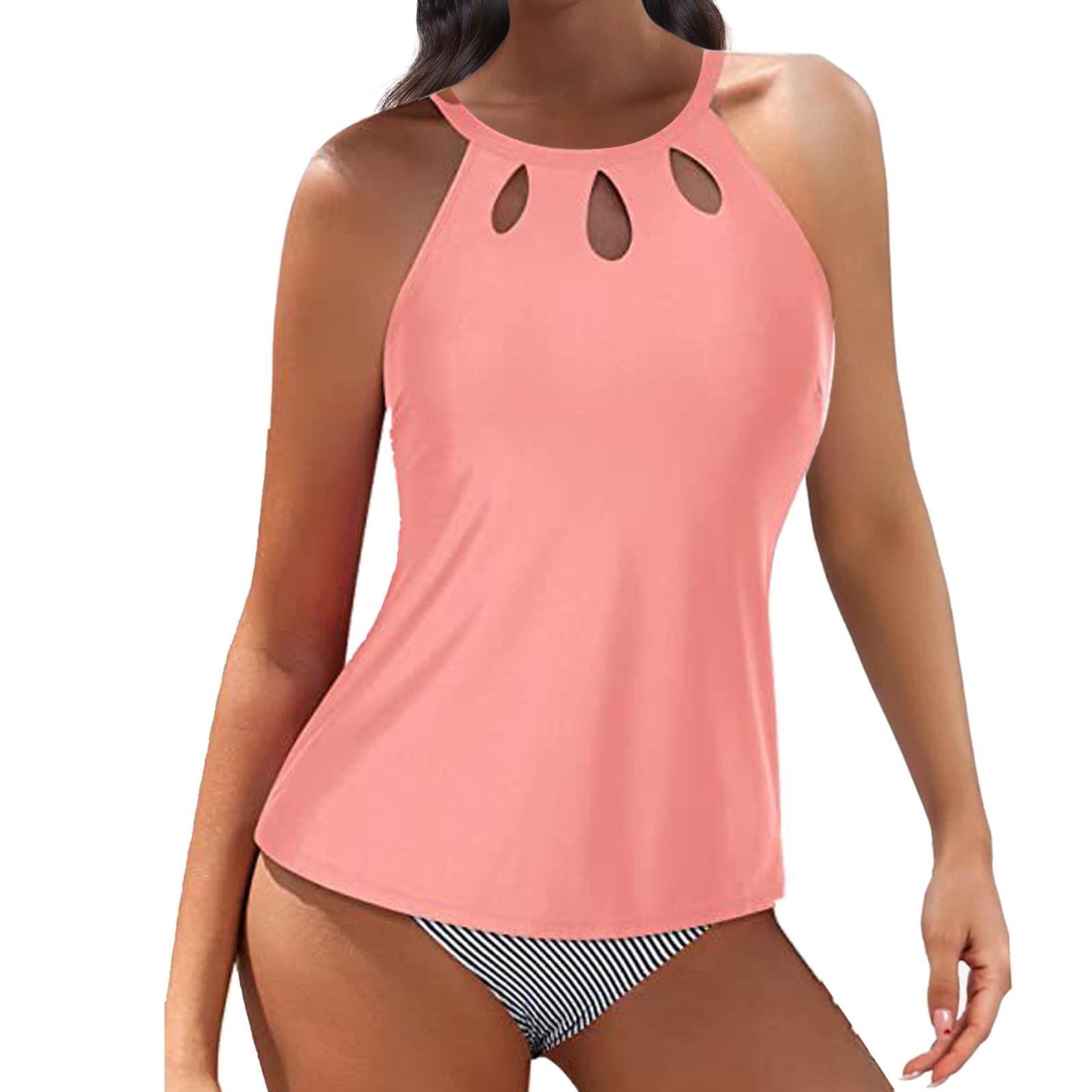 Sunizaiyi Two Piece High Neck Tankini Swimsuits For Women Bathing Suits