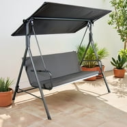 Mainstays Lawson Ridge 2-Seat Steel Outdoor Freestanding Porch Swing ...