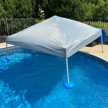 Funsicle Above Ground Swimming Pool Canopy, For Outdoor Use, White ...