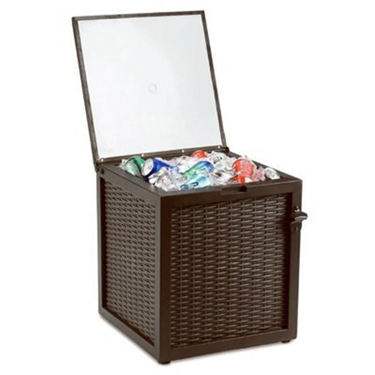 Sunjoy Group International Pte 215642 66 qt Faux Wicker Cooler, Brown ...