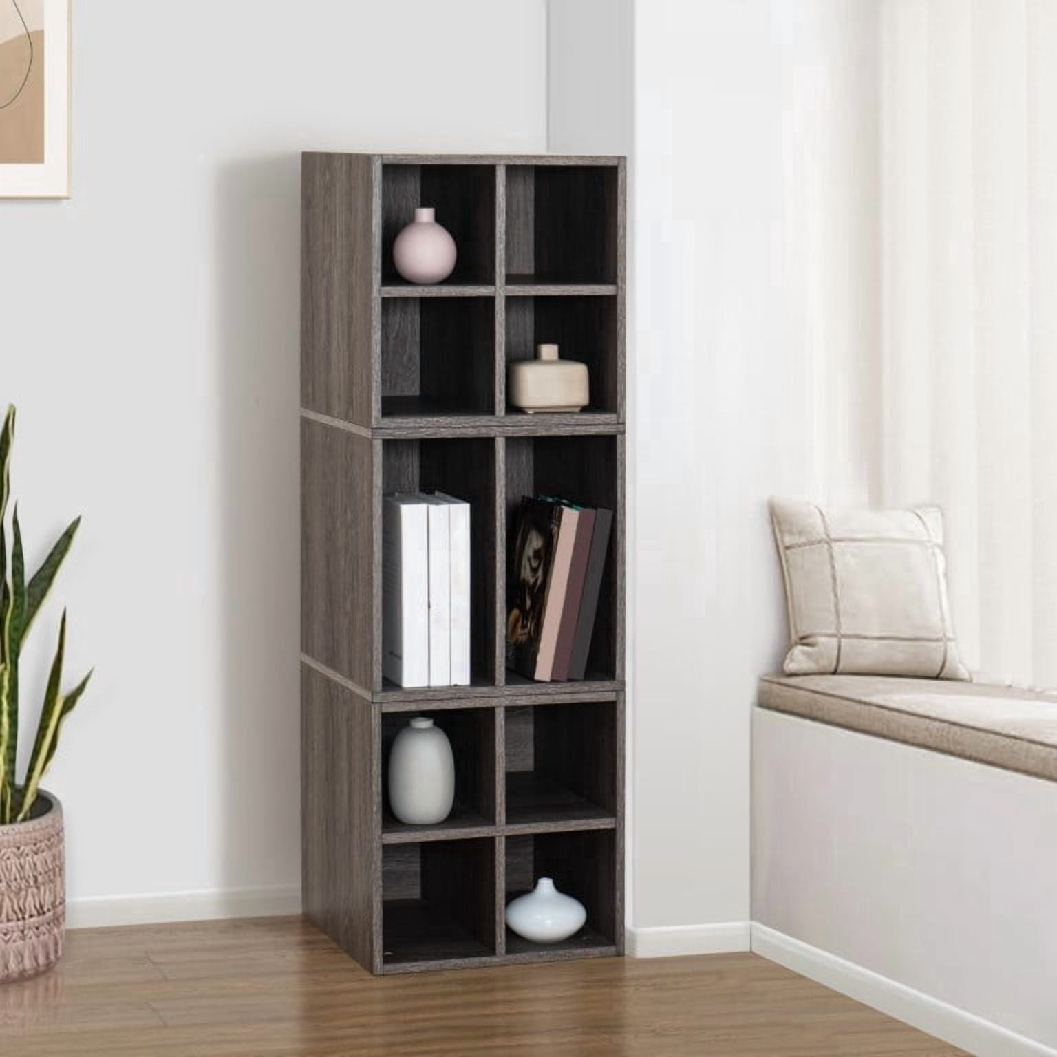 Sunjoy Quub Quarter Cabinet, Wood Cabinet for Living Room, Bedroom and ...