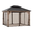 Sunjoy Replacement Mosquito Netting Panles,Waterproof 4-Panel Screen ...